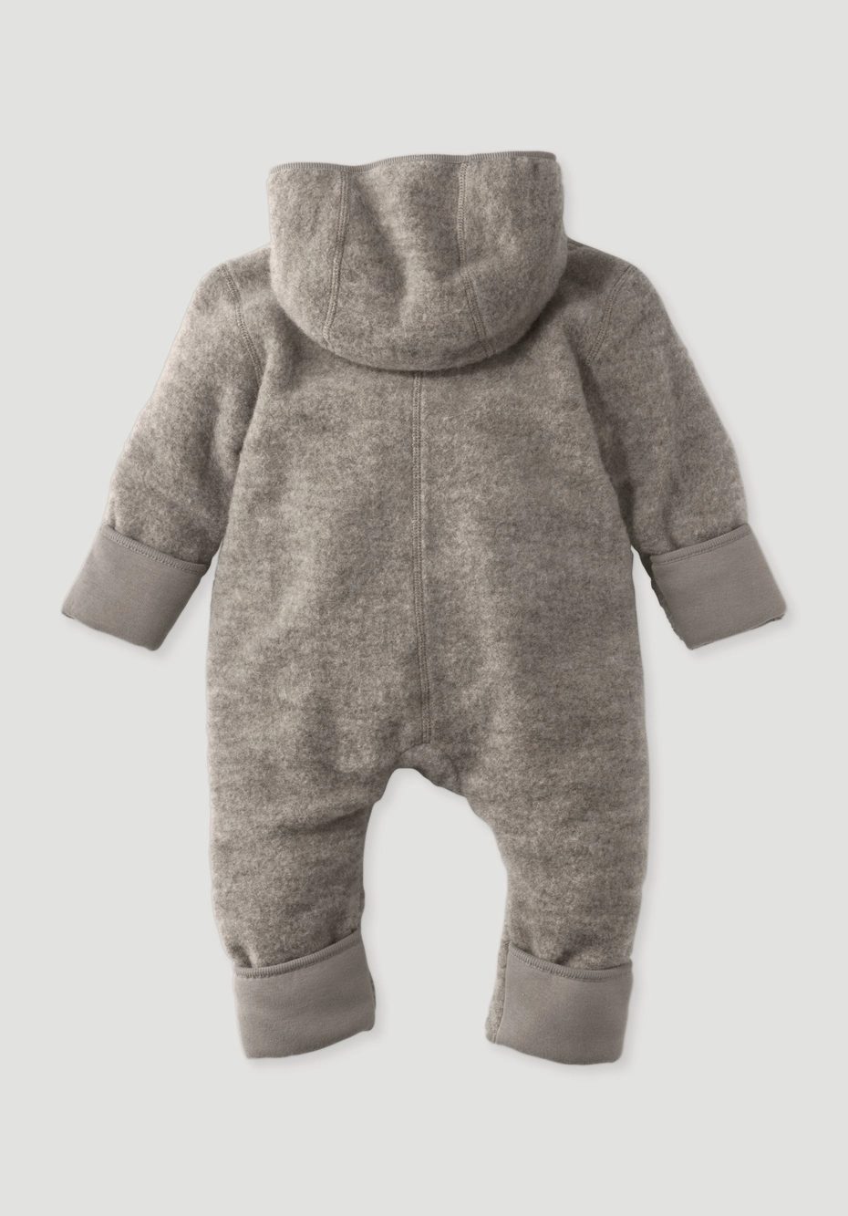 Wool fleece overall made from pure organic merino wool by hessnatur